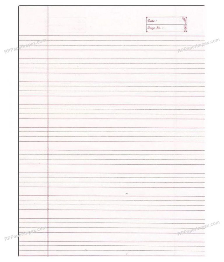 Ruled Paper - Notebook Paper Manufacturer | Supplier | Exporter | Traders